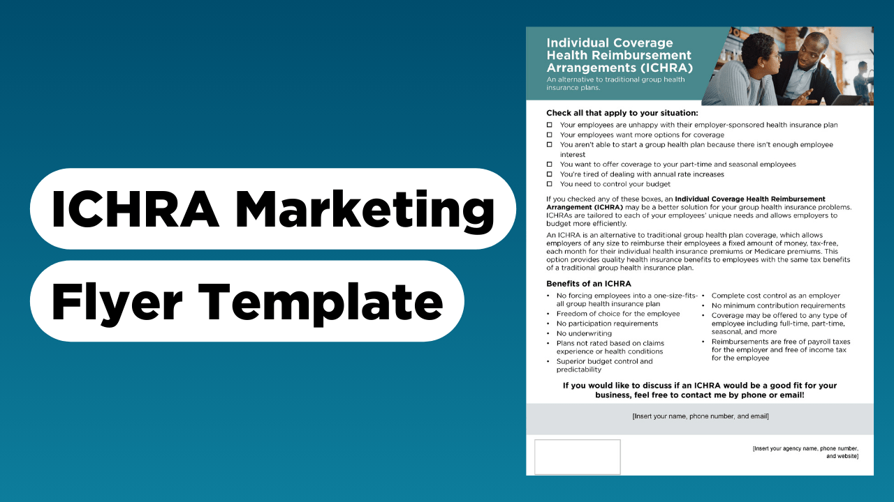 ICHRA Marketing Flyer Template - Cornerstone Broker Insurance Services ...